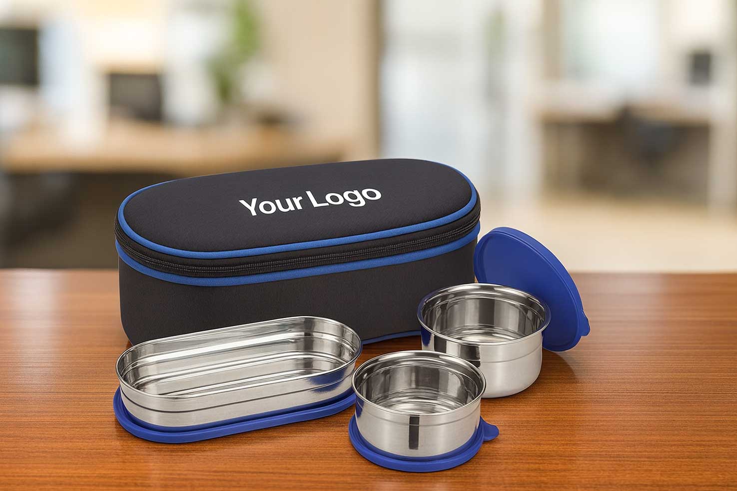 Promotional Lunch Box in Bulk – Stainless Steel with Carry Bag - Annaya ...