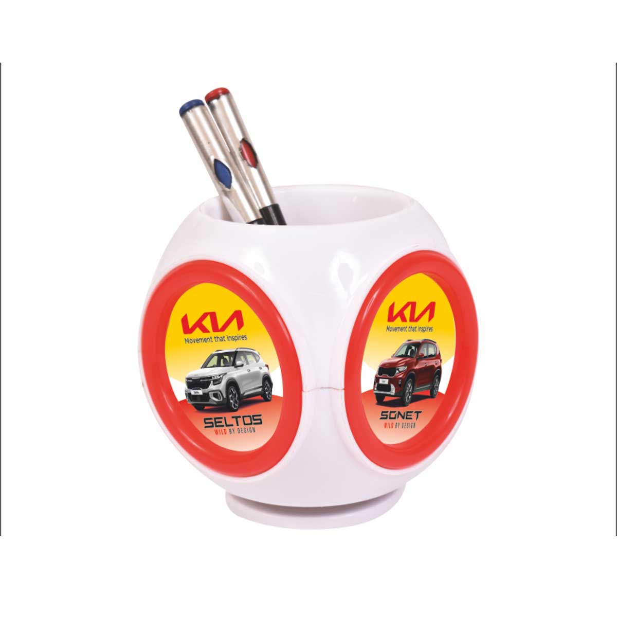 Cube-Shaped Custom Pen Stand for Branding