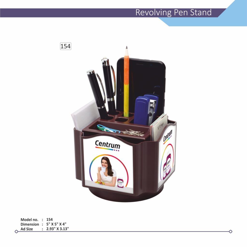 Customizable Revolving Pen Stand