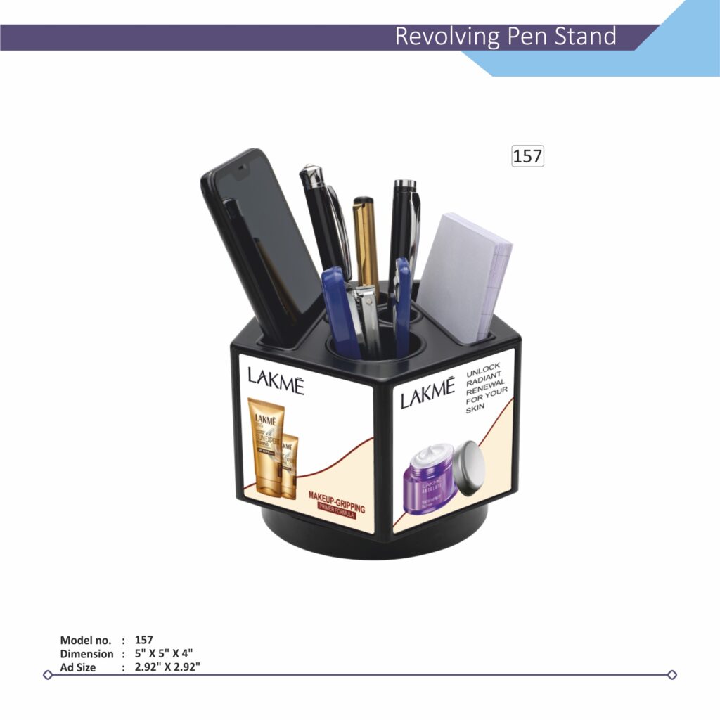 Personalized Revolving Pen Stand for Desk