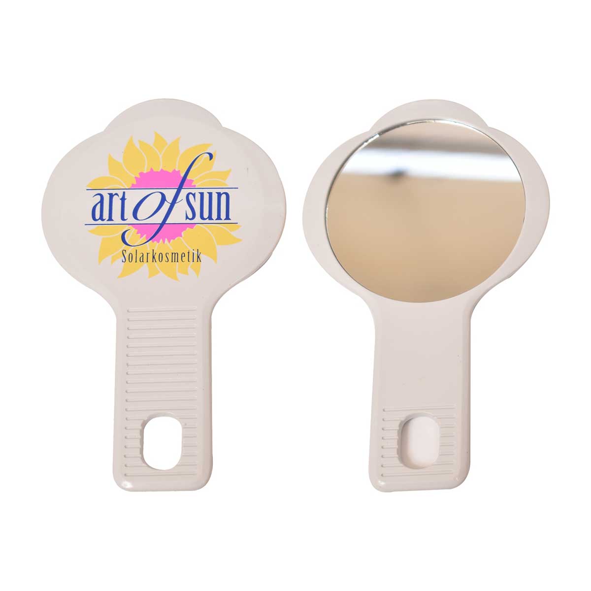 Promotional Flower Hand Mirror - Custom Logo Printing